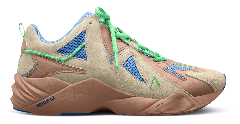 Tuzon Suede W13 | Dusty Brown Baby Blue | Women